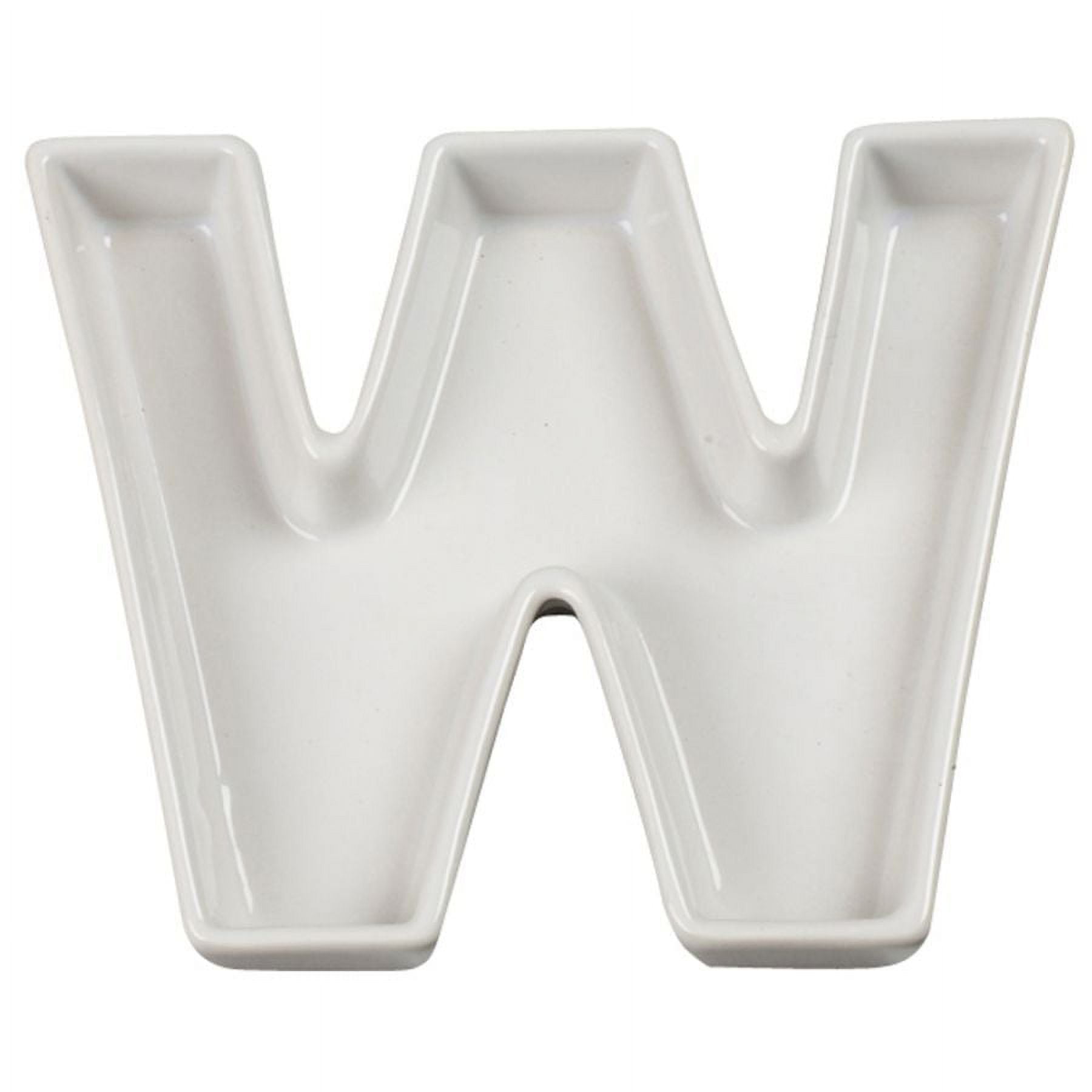 Ivy Lane Design Letter Dish Letter: W - Walmart.com
