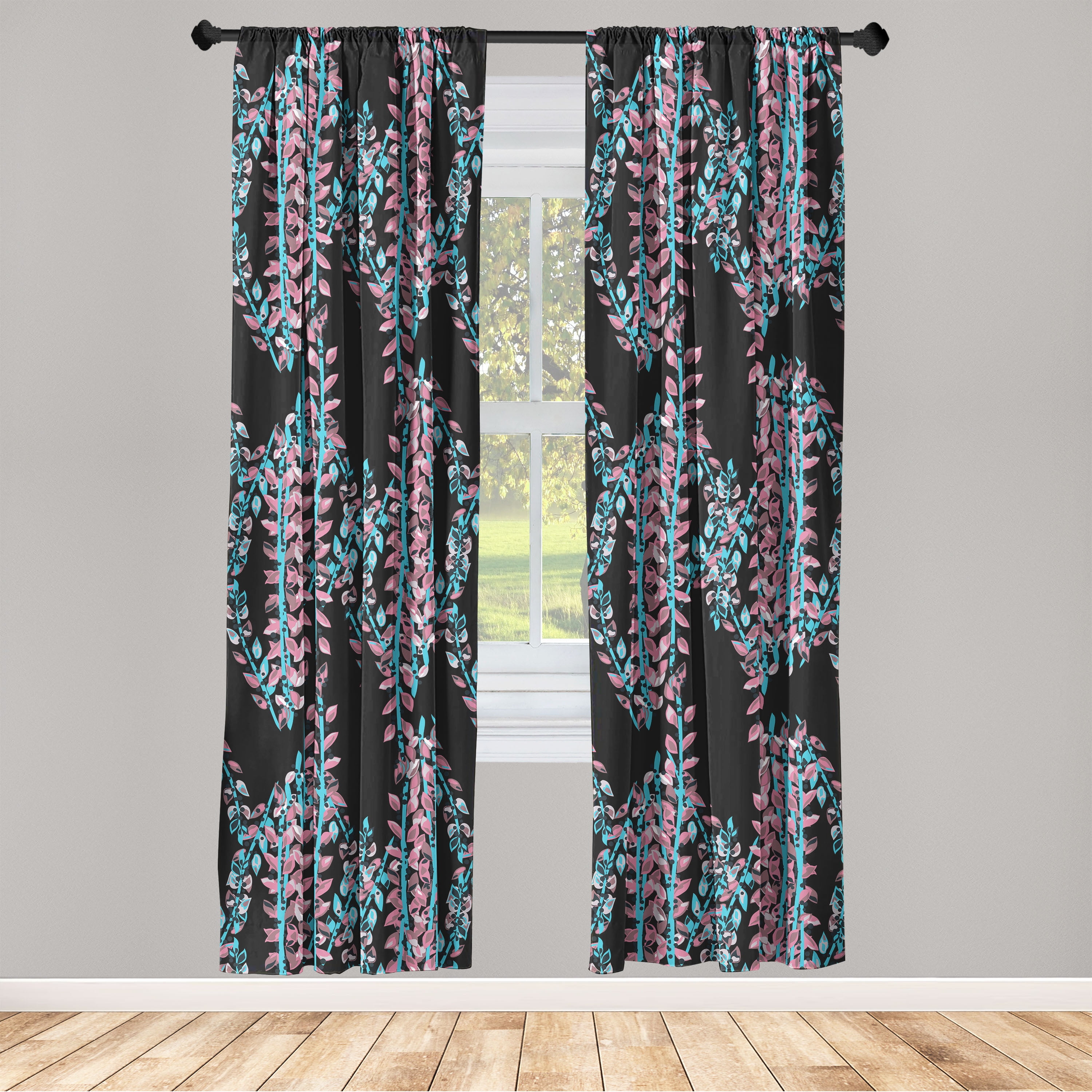 Ivy Leaves Window Curtains, Contemporary Design of Fantasy Themed ...