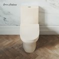 Ivy One Piece Toilet Dual Vortex Flush 1.1/1.6 gpf in Bisque - Walmart.com