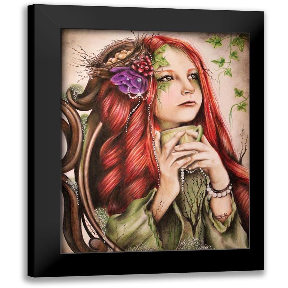 Ivy - Tea Series 12x14 Black Modern Framed Museum Art Print Titled ...