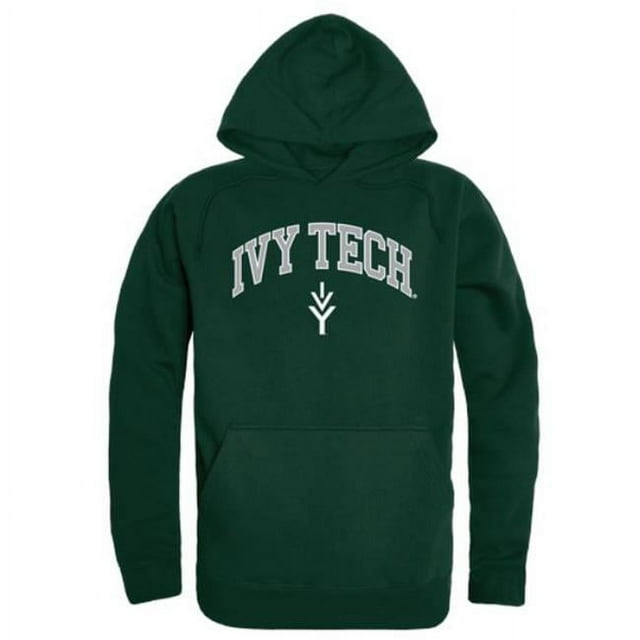 Ivy Tech Community College Campus Hoodie, Forest Green - Extra Large ...