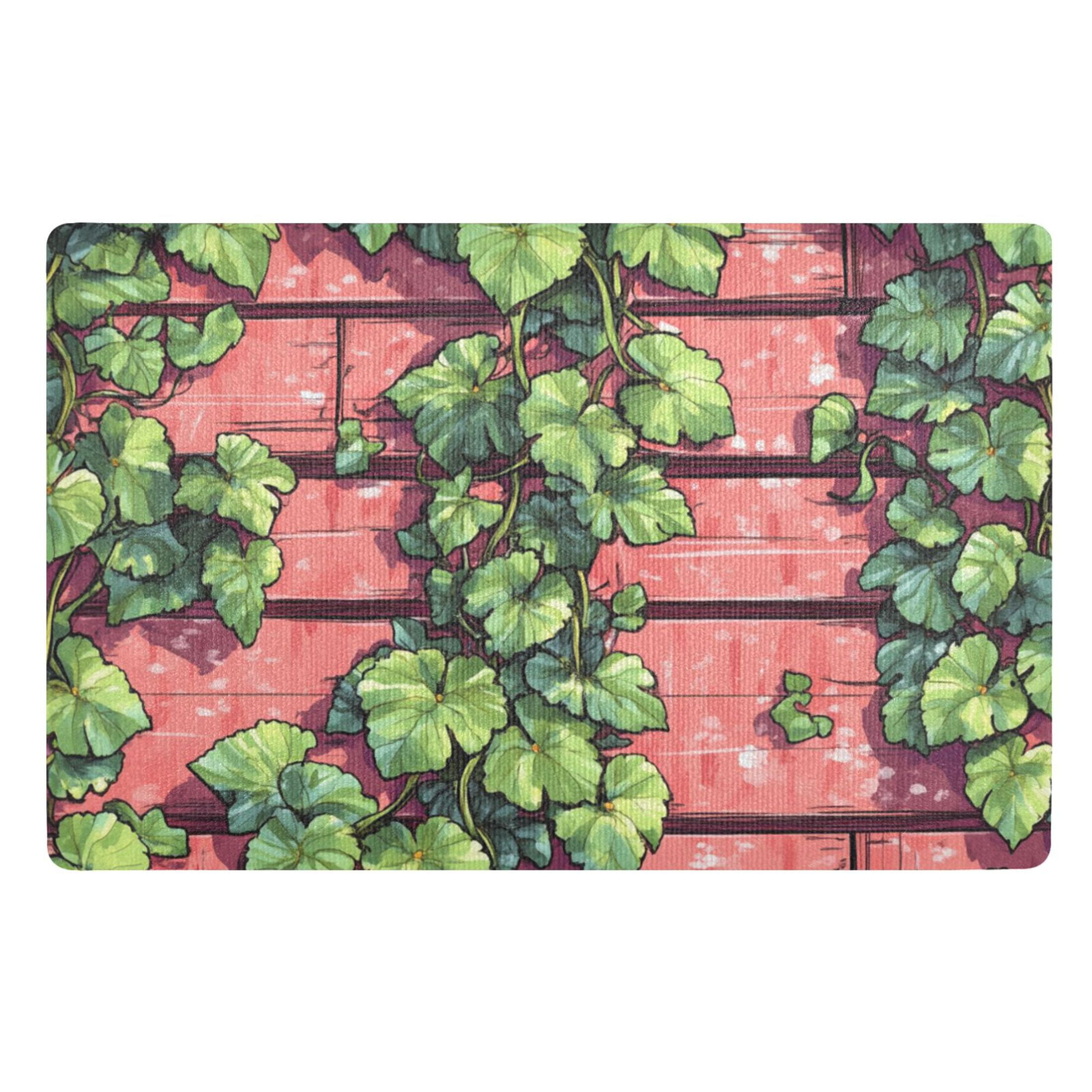 Ivy Vines on Wall Floor Door Mat Outdoor Indoor for Home Entrance ...