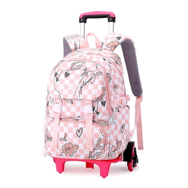 IvyH Girls Rolling Backpack Teenager Kids Primary School Backpack ...