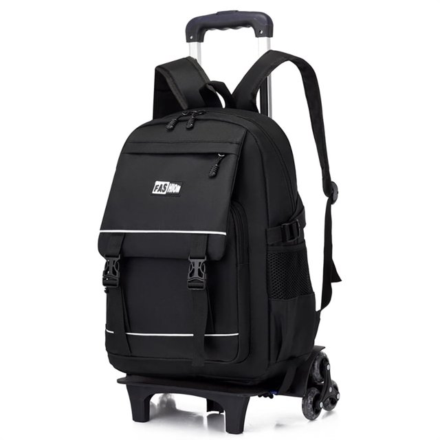 IvyH Rolling Backpack, 18" Lightweight Wheeled Backpack 6 Wheels Unisex ...