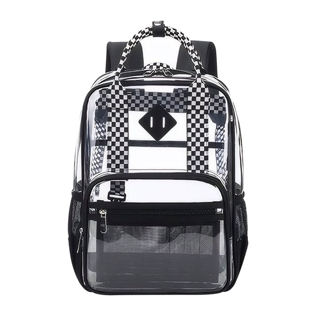IvyH Clear Backpack See Through Transparent Heavy Duty School Bag - Walmart.com