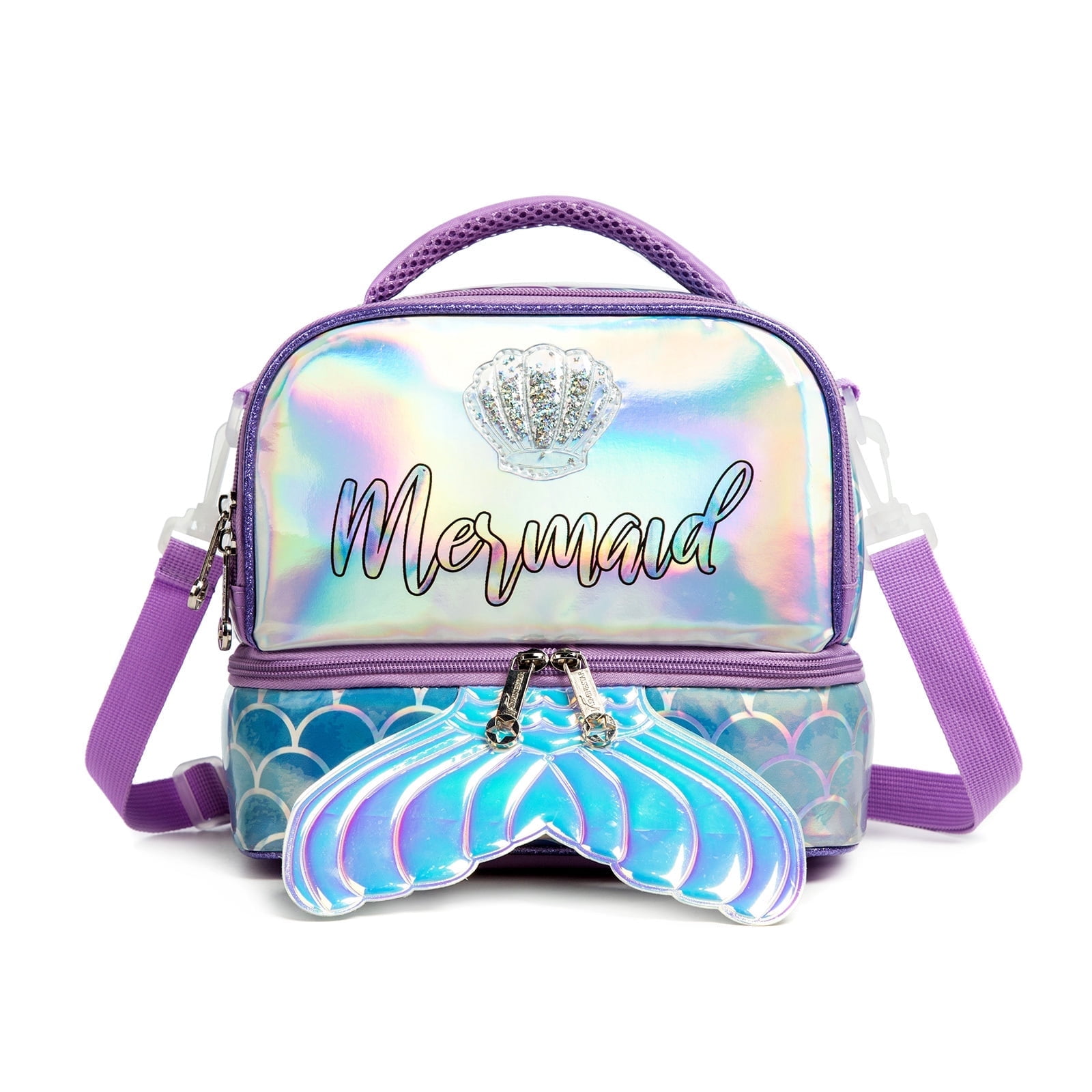 IvyH Insulated Lunch Bag,Reusable Double Deck Lunch Box Sequin ...