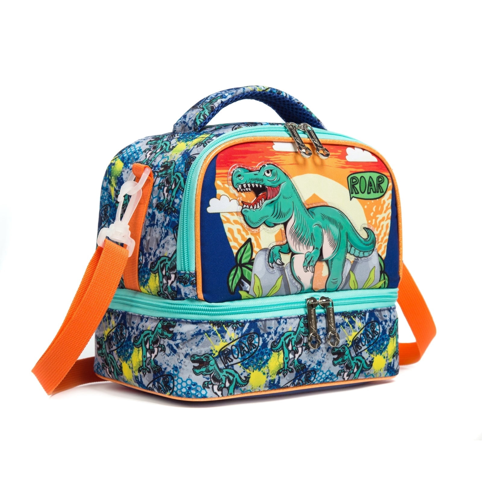 IvyH Insulated Lunch Bag,Reusable Double Lunch Box Thermal Meal Tote ...