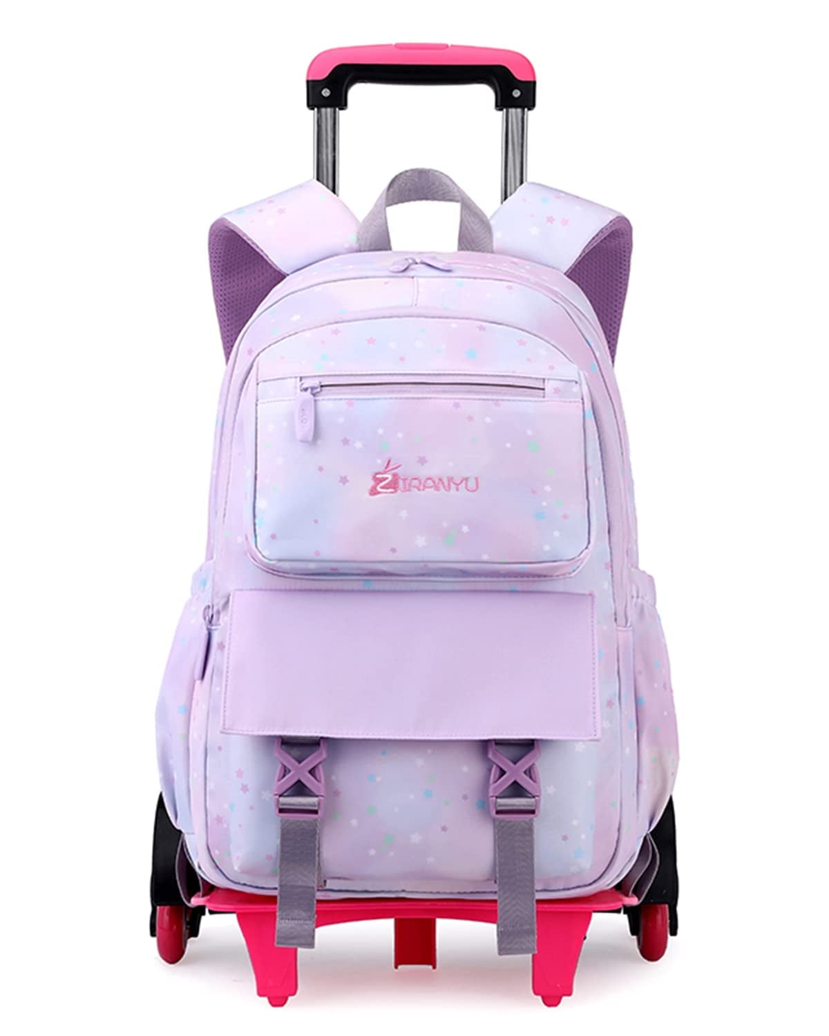 IvyH Kids' Rolling Backpack, Waterproof Trolley Bookbag, Lightweight ...