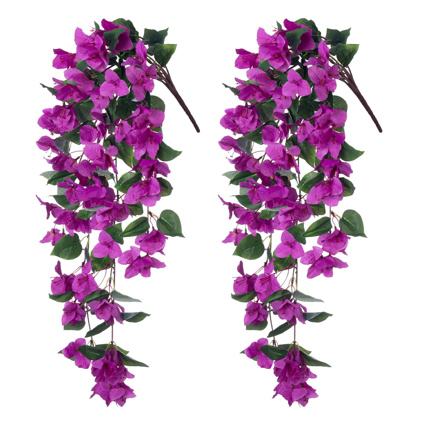 Ivydale Artificial Fake Hanging Flowers Plants for Outdoor Decor, 2 PCS ...