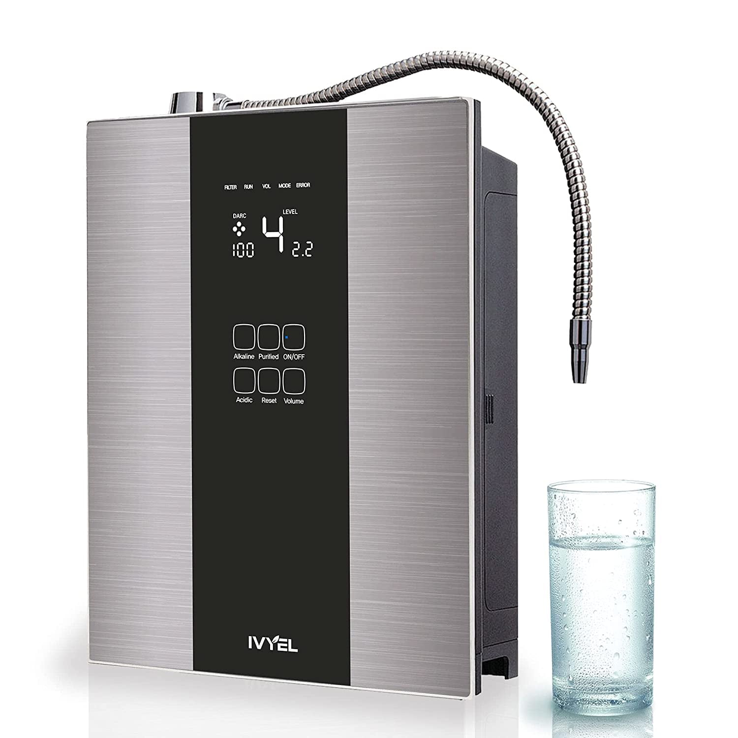 Ivyel Water Ionizer, Alkaline Water Machine, Produces pH 8.5-10.0 ...