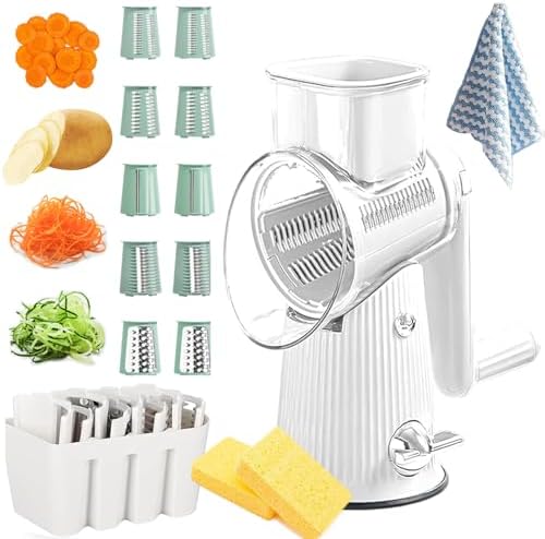 Ivyever Cheese Grater, Kitchen Artifact 5 in 1 Food Chopper, Le D ...