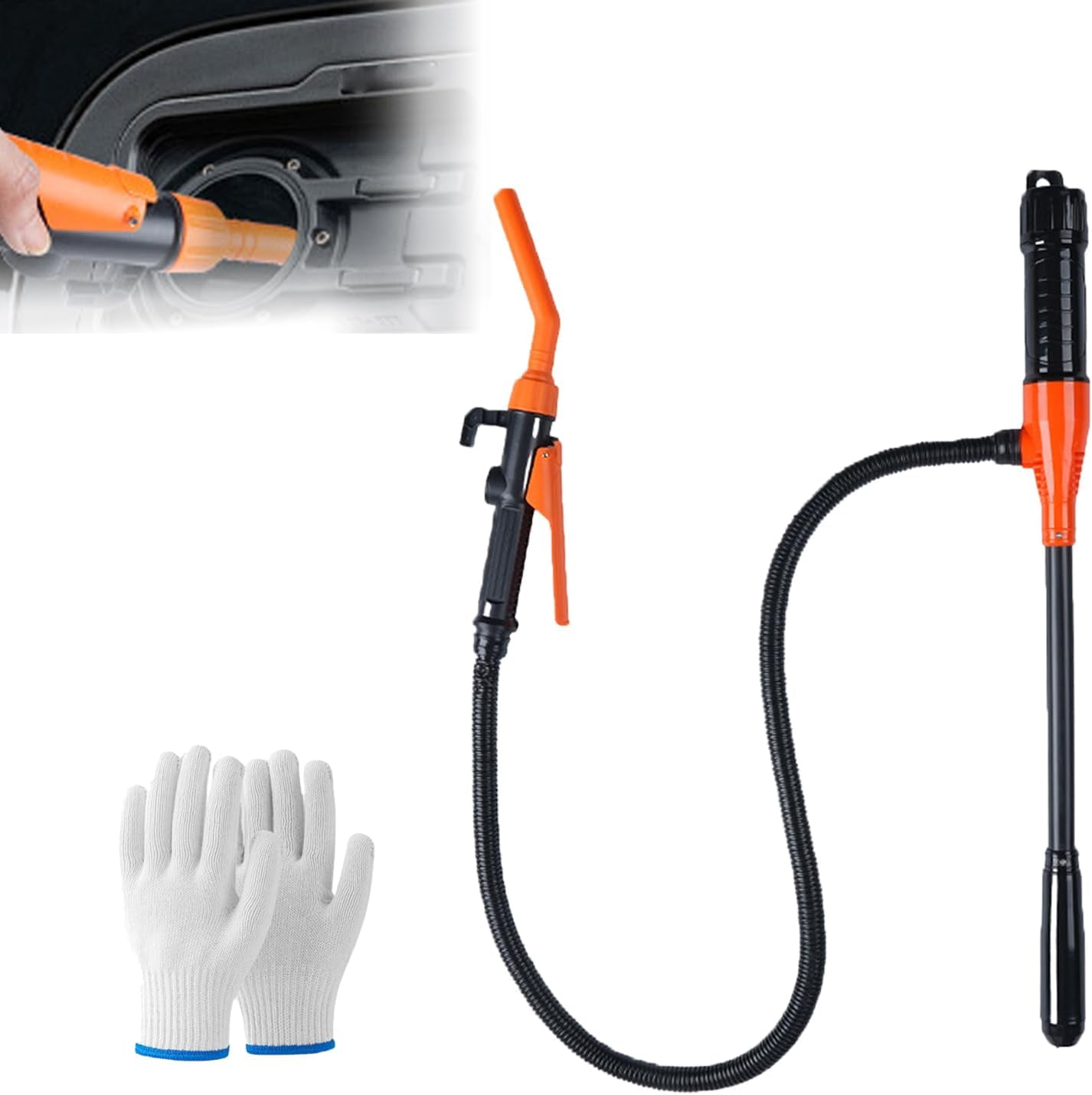 Ivyever Gas Pump, Portable Power Battery Pump, Fuel Transfer Pump, Fuel ...