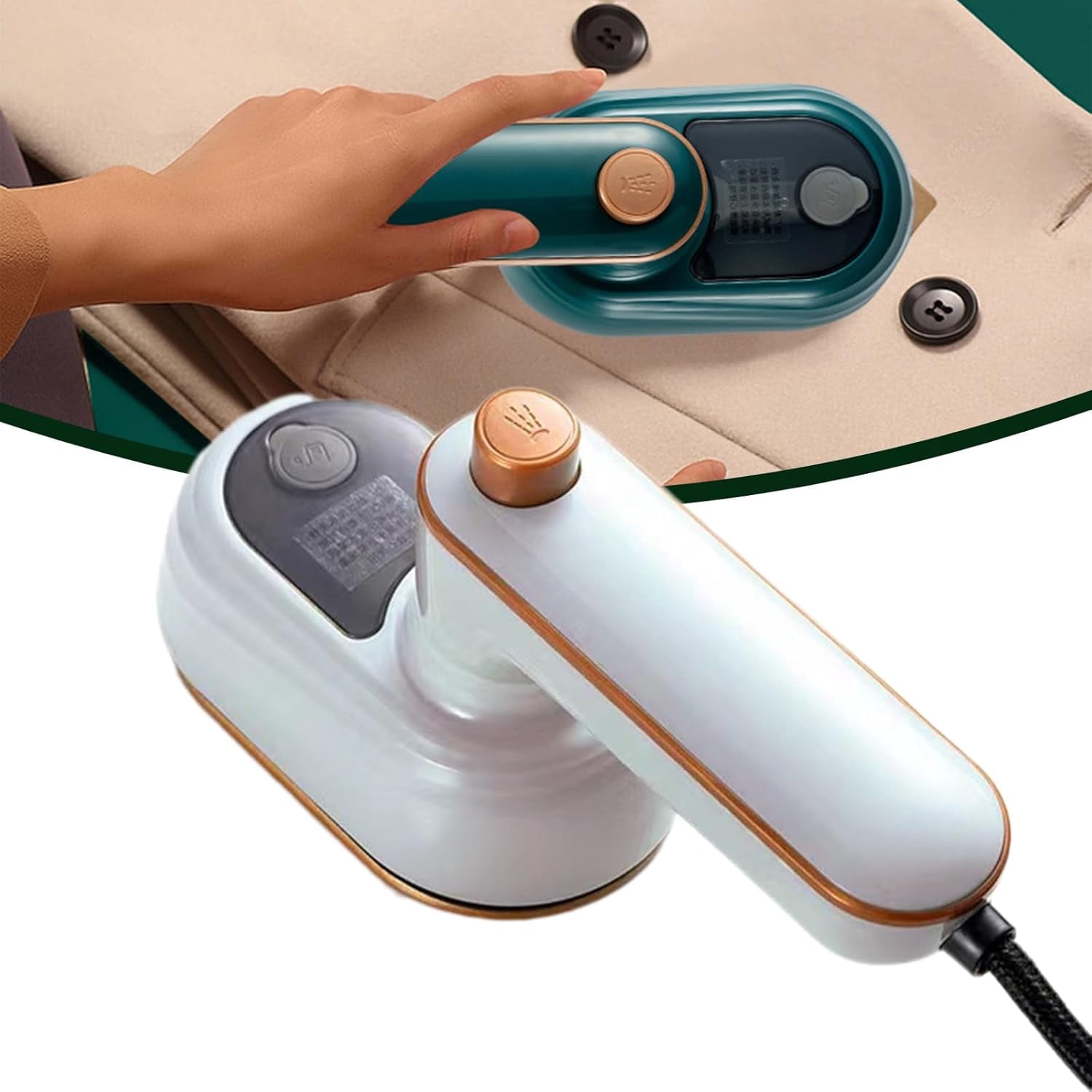 Rotary Garment Iron, Mini Handheld Fabric Garment Travel Steamers Steam ...