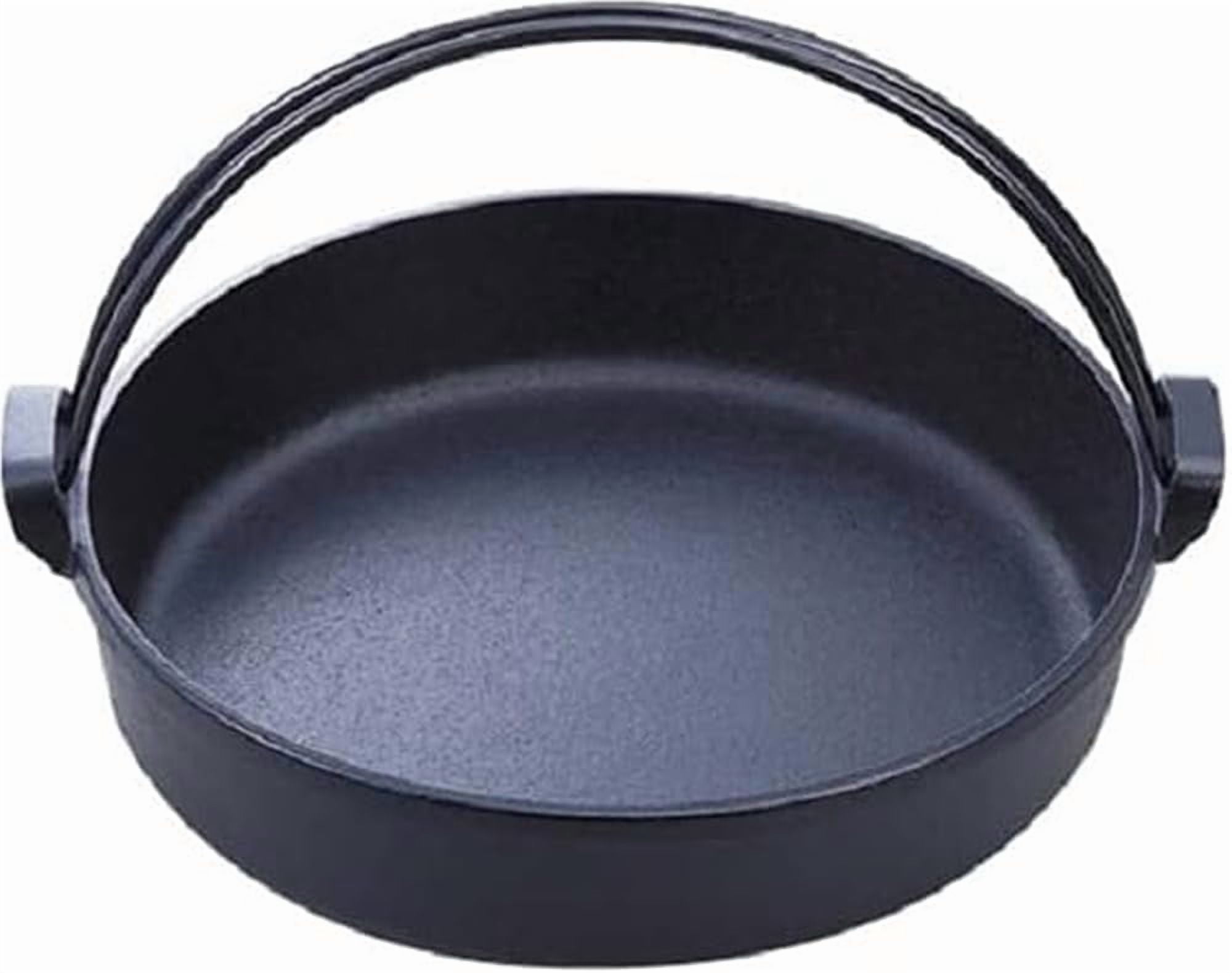 Iwachu 20039 Iwachu Sukiyaki Pot with Southern Crane 26 Black Baking Inner Diameter 10.2 inches ...