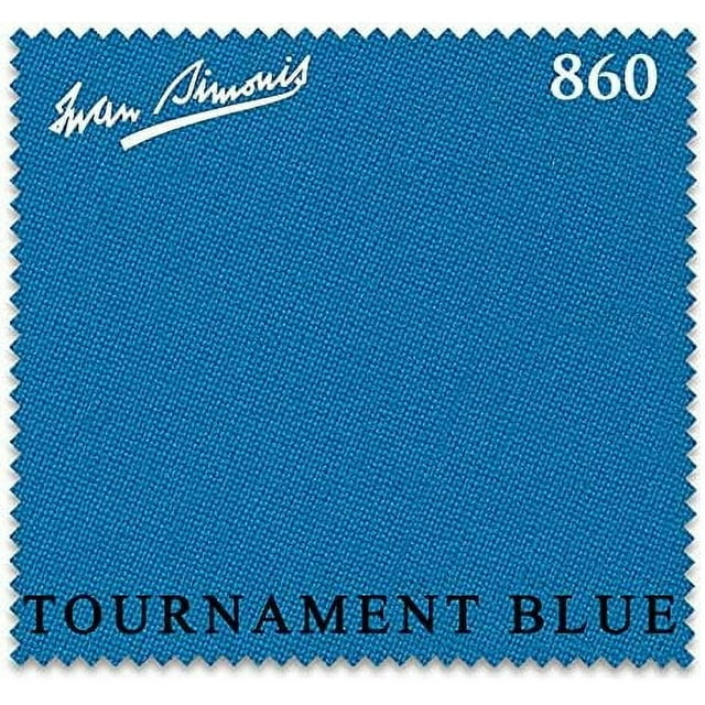 Iwan Simonis 860 Pool Billiard Table Cloth Tournament Blue, for Rails ...