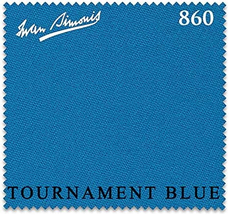 Iwan Simonis 860 Pool Billiard Table Cloth Tournament Blue, for Rails ...