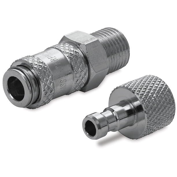 Iwata-Medea Airbrush Quick Disconnect Set: Silver - Walmart.com