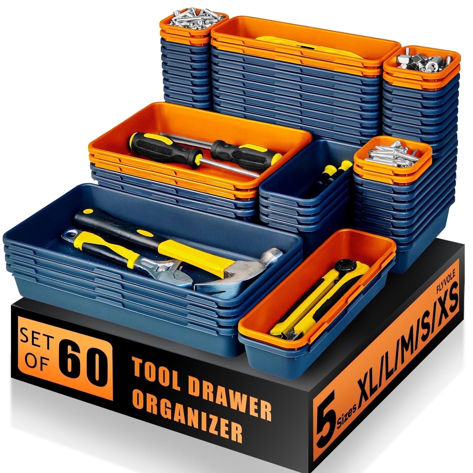 Iweighoola Tool Box Organizer Tray Divider Set,Desk Drawer Organizer ...