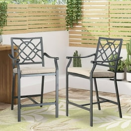 SAFAVIEH California Mid Back Outdoor Bar Stool Natural Walmart