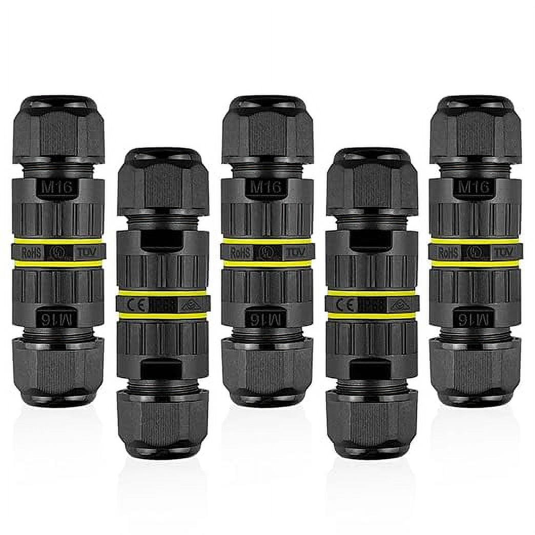 Iwillink 2 Way 2 Pin Junction Box IP68 Outdoor Waterproof Electrical ...