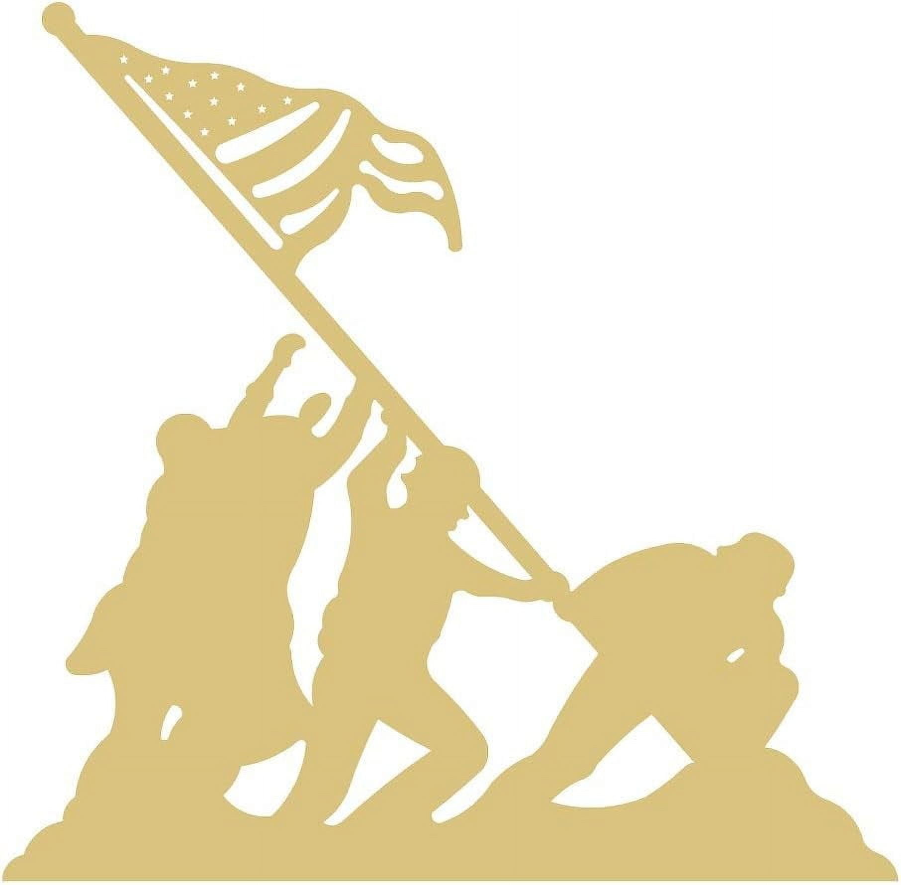 Iwo Jima Cutout Unfinished Wood Tribute Home Decor Memorial Military ...