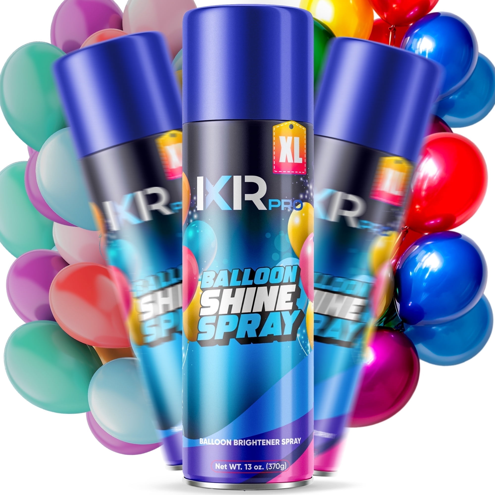 Ixirpro Balloon Shine Spray (3 x 13 fl.oz./385ml) No Need Towel or Gloves Balloon Shine, Clear ...