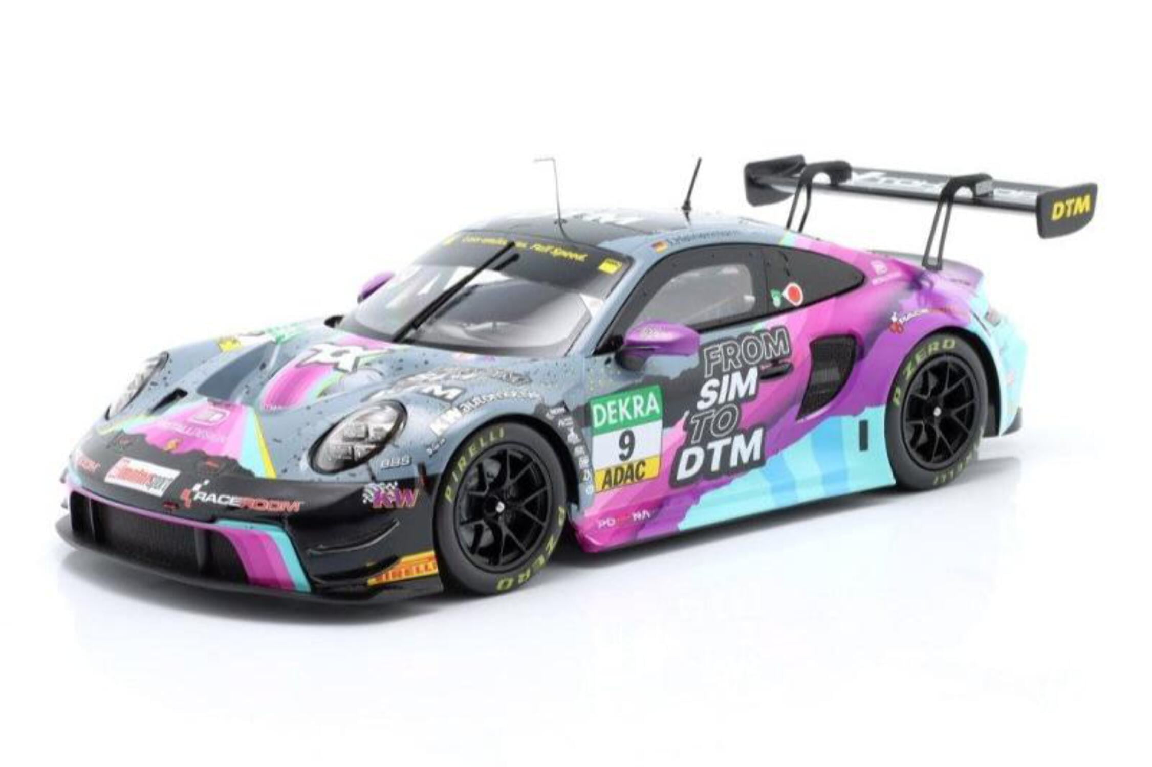 Ixo Porsche 911 992 GT3 R Team Toksport WRT No 9 DTM 2023 1:18 - Walmart.com