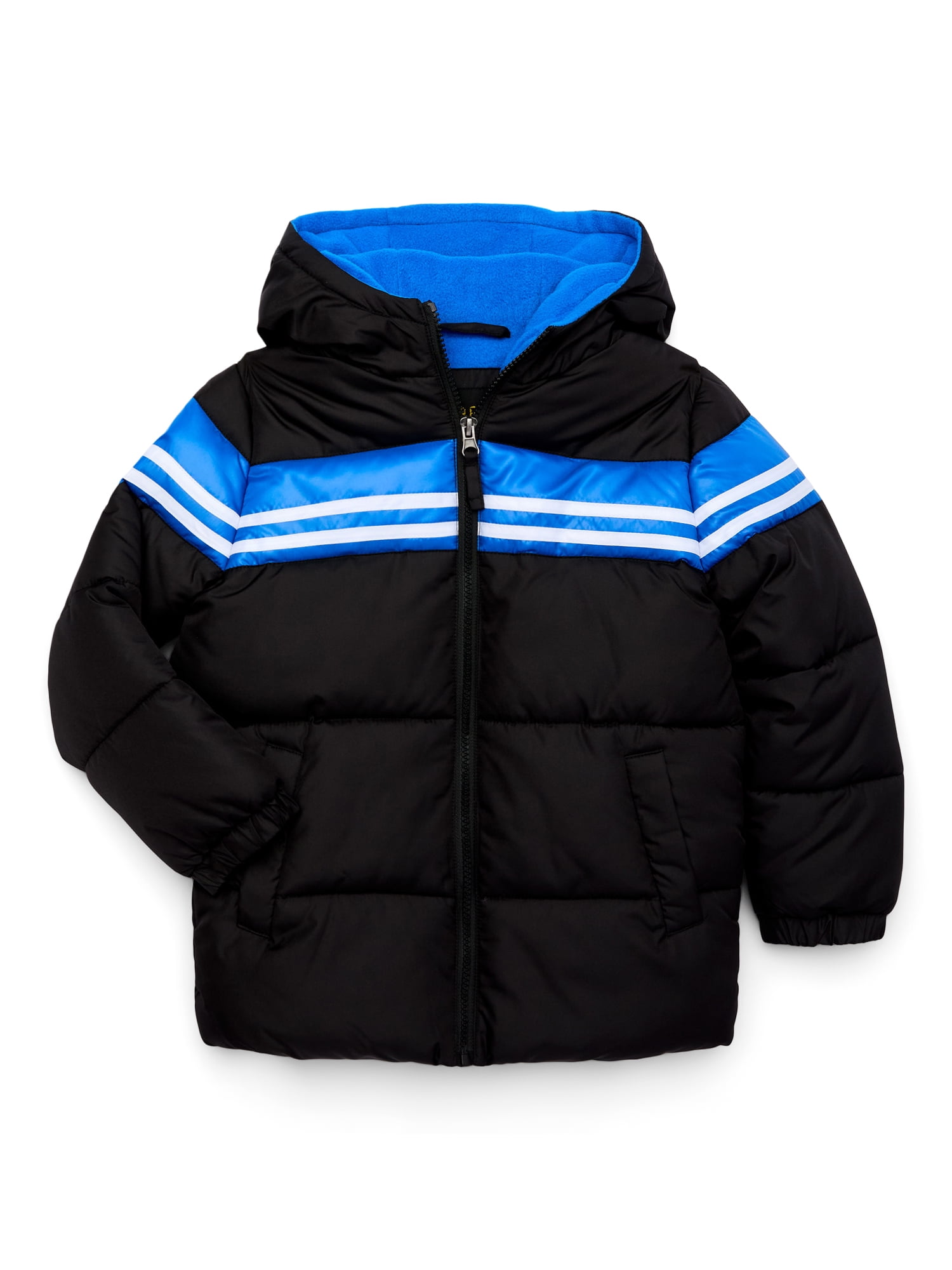 Ixtreme Boys Chest Striped Hooded Puffer Jacket, Sizes 4-18 - Walmart.com