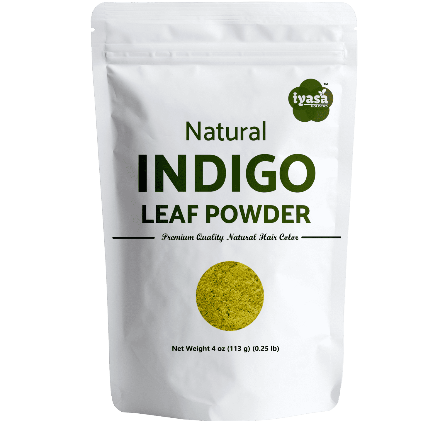 Iyasa Holistics Indigo Powder,Indigofera tinctoria, 4 oz/113 gm ...