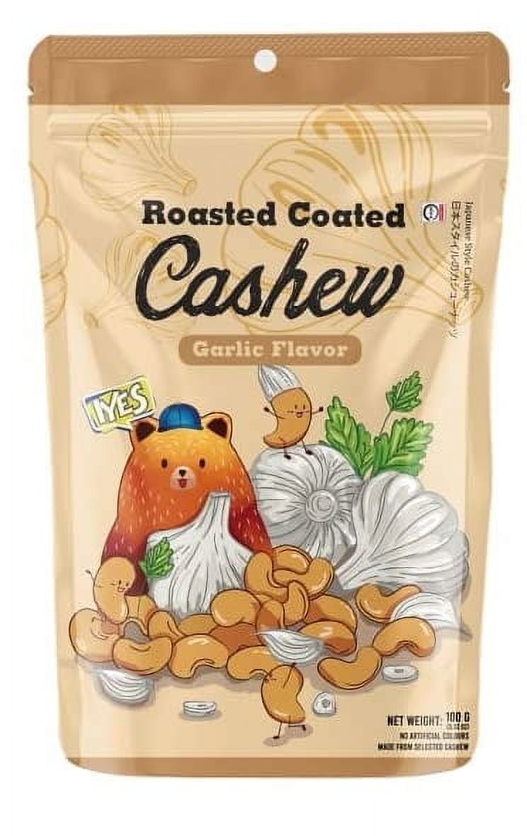 Iyes Roasted Coated Cashew Garlic Flavor - 3.80 Ounce (Pack of 1 ...