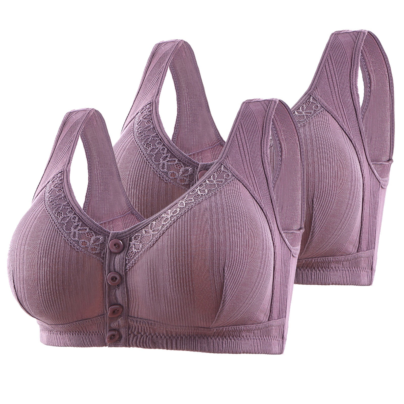 Iyufng Front Closure Bras,Women's Wirefree Push up Bra,Casual Sexy ...