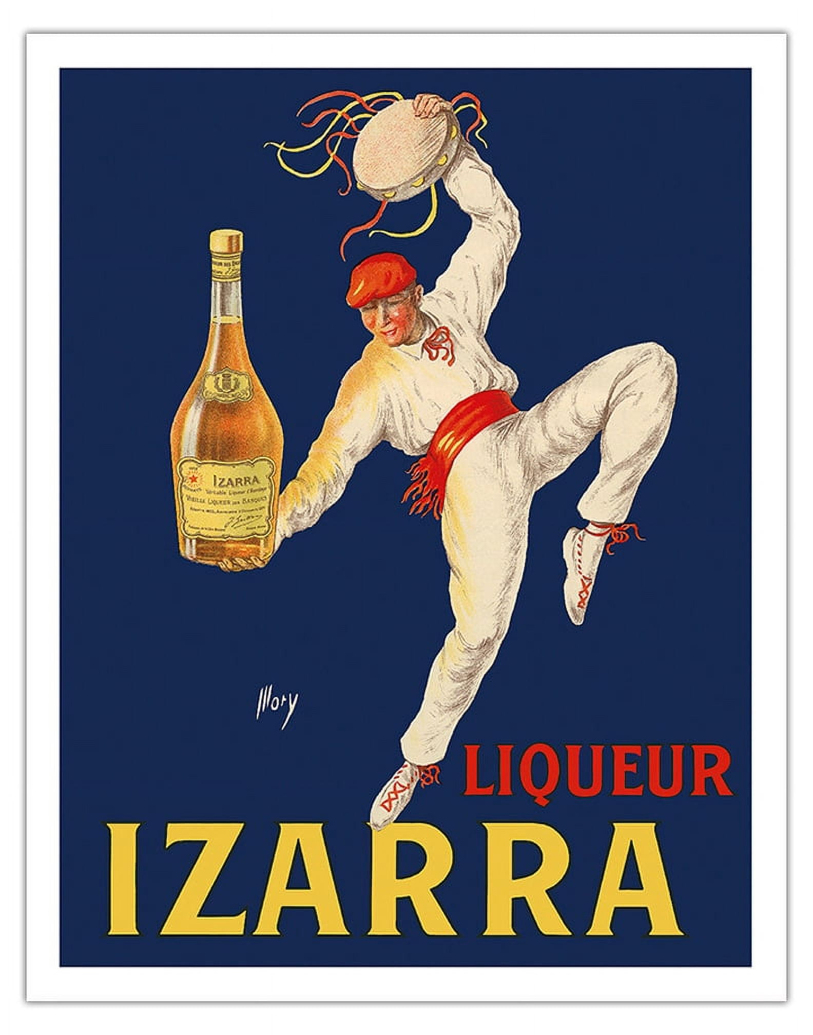 Izarra Grand Liqueur - Basque Country - Dancer in Red Gerriko - Vintage ...