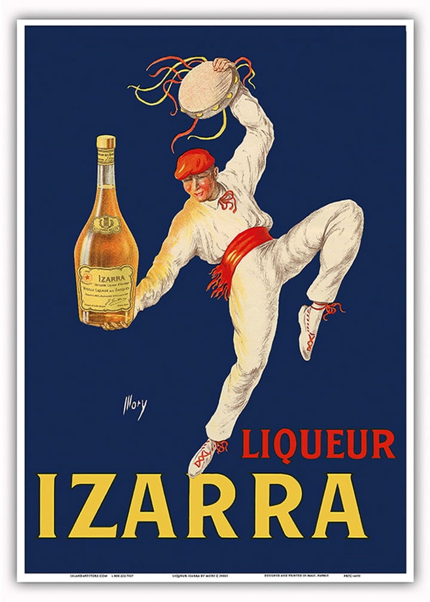 Izarra Grand Liqueur - Basque Country - Dancer in Red Gerriko - Vintage ...
