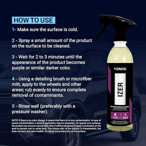 Izer Iron Remover Spray | pH-Neutral, Non-Acidic Formula | Easy ...