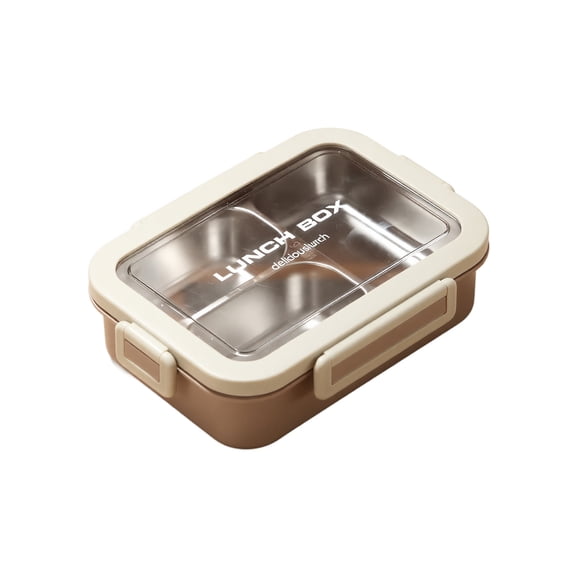 Izexuh Lunch Box 3 Compartment Stainless Steel,Leakproof Bento Box with ...