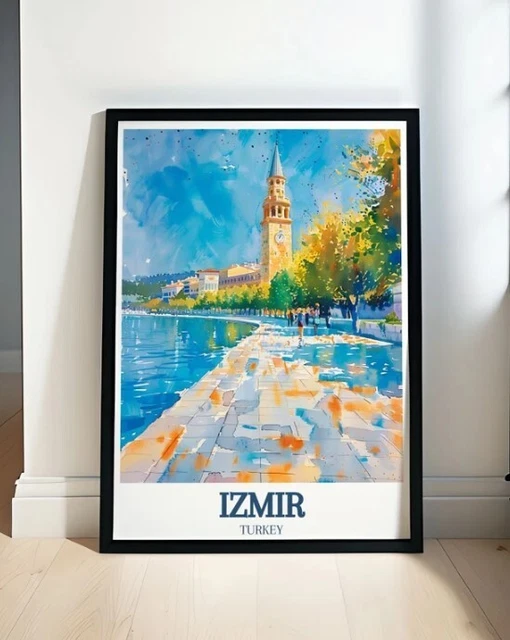 Izmir Art Collection - Clock Tower Posters NO FRAMED POSTER Home Decor ...