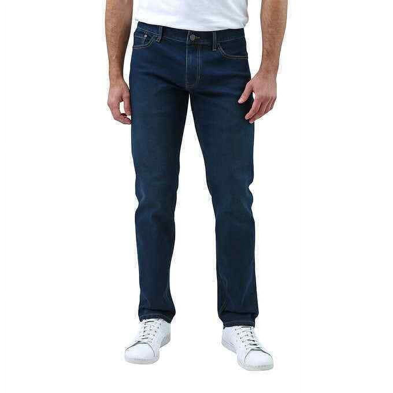Izod Men's Comfort Stretch 5-Pocket Style Straight Fit Jeans B4HP (Dark Blue,36 x 32) - Walmart.com