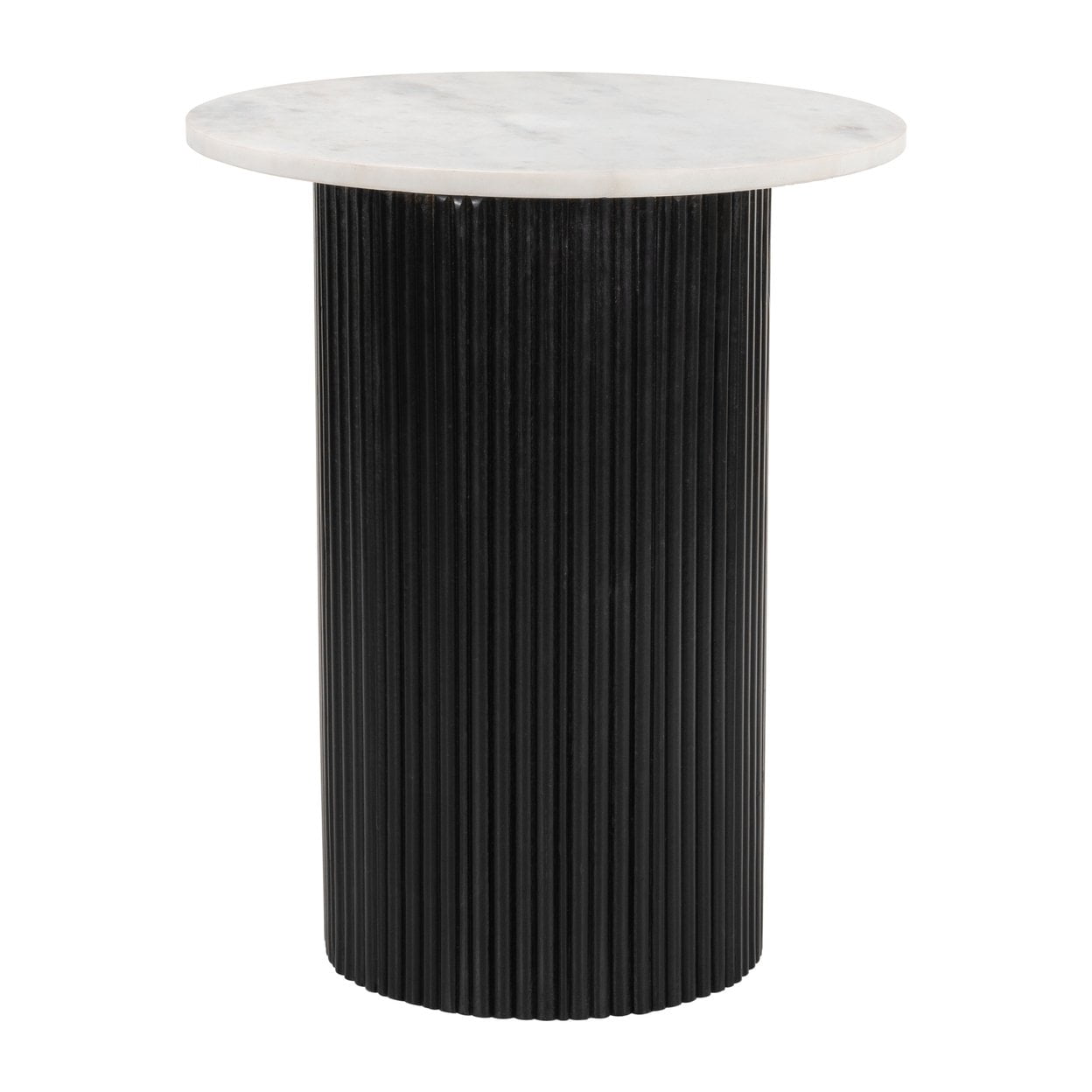 ZUO Izola Side Table White & Black - Walmart.com