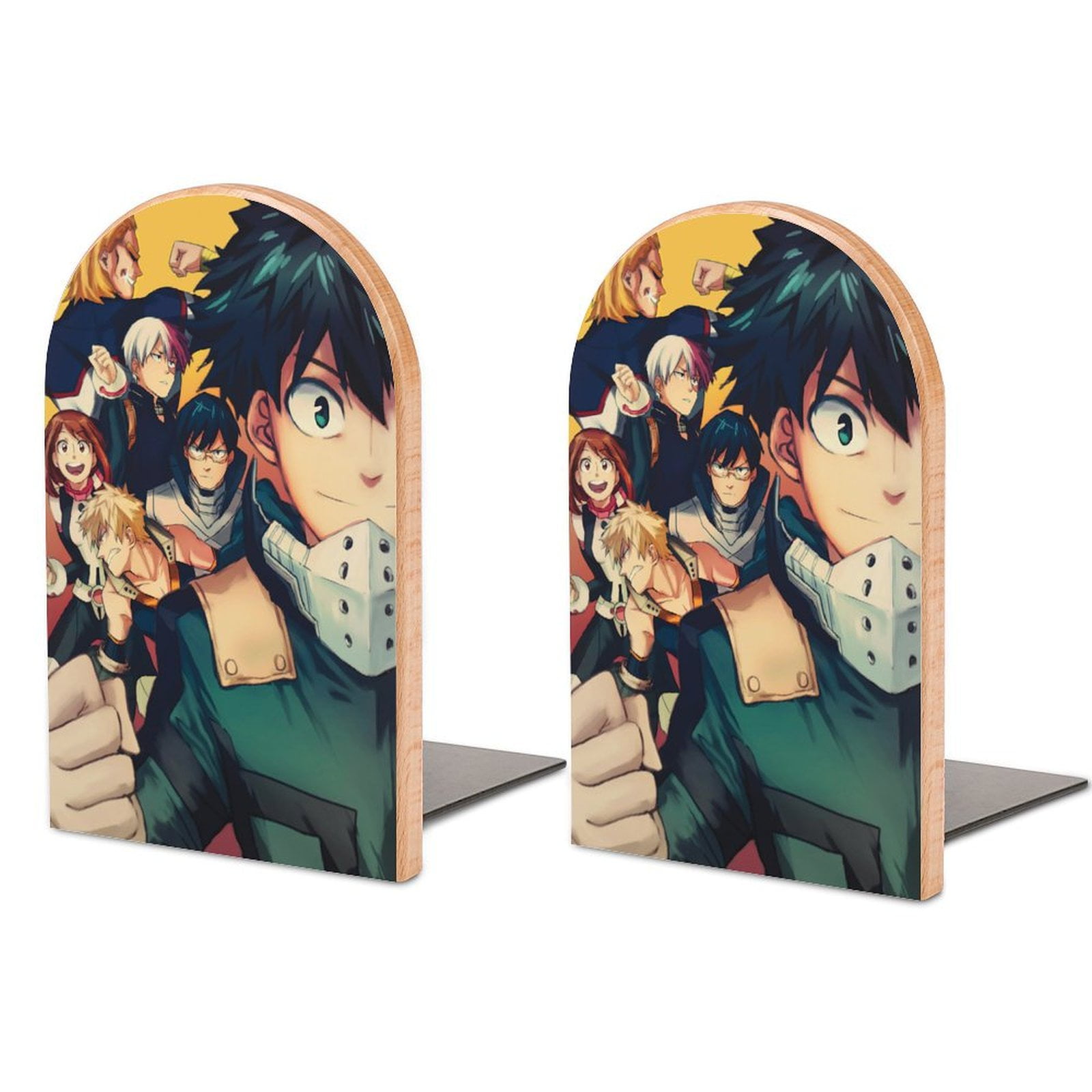 Izuku Midoriya Deku My Hero Academia Bookends Wood Book Divider Decor ...