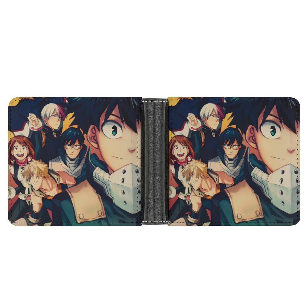 Izuku Midoriya Deku My Hero Academia PU Leather Bifold Wallet Money ...