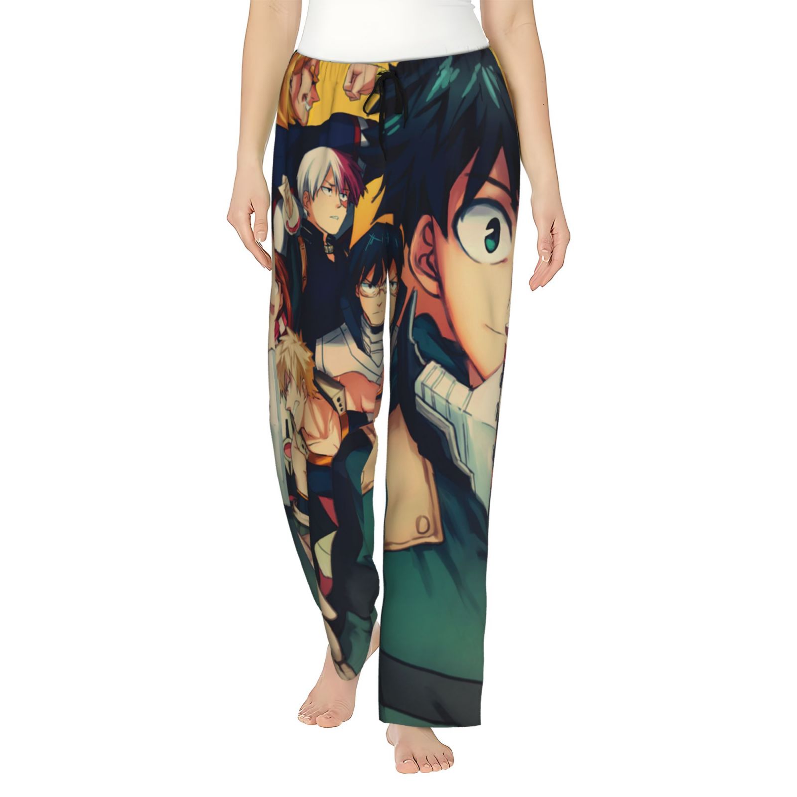 Izuku Midoriya Deku My Hero Academia Women's Pajama Pants With Pockets ...
