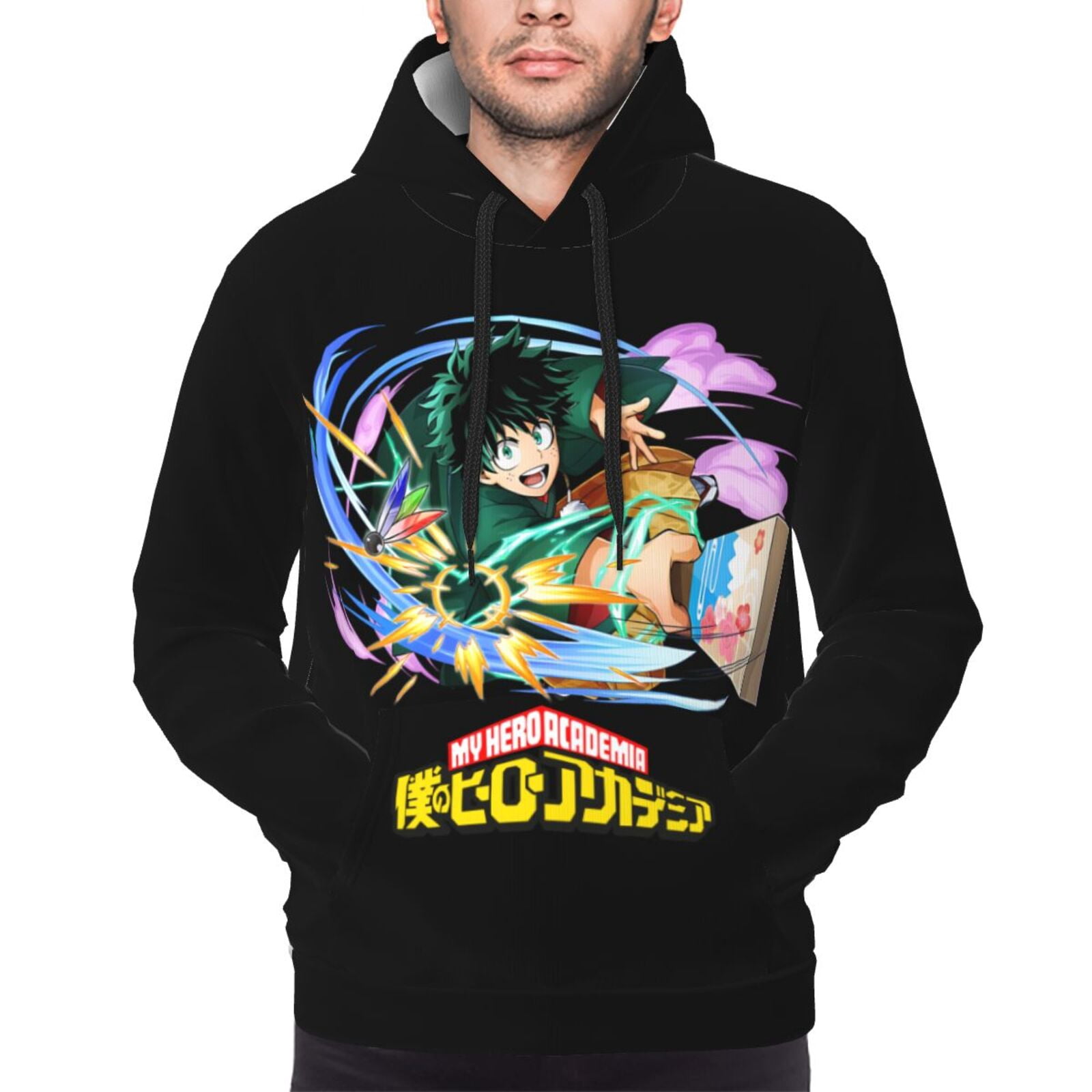 Izuku Midoriya Hoodies For Men Hoodie Pullover Long Sleeve Hooded ...