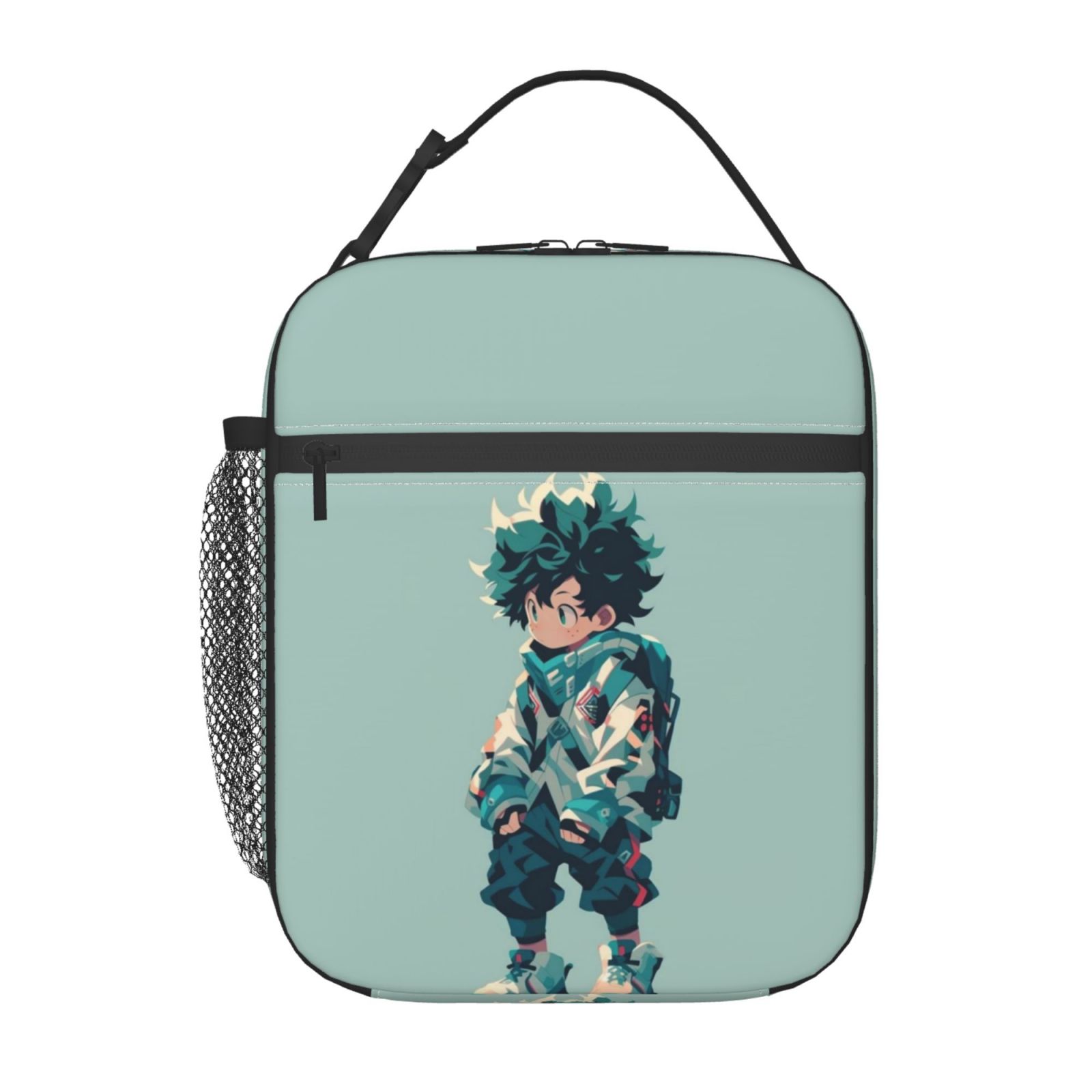 Izuku Midoriya Mha Lunch Bag Portable Insulated Tote Bento Bag School ...