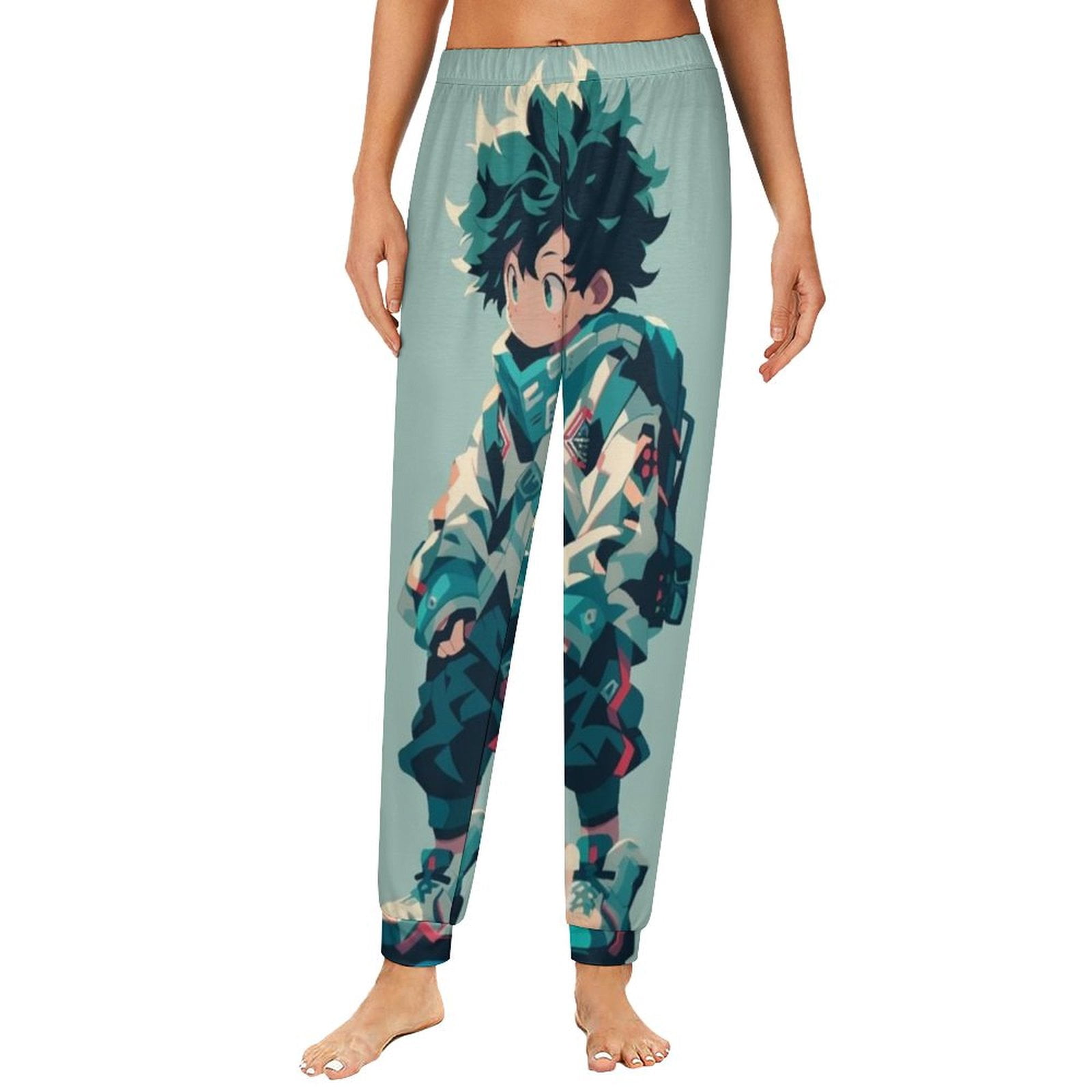 Izuku Midoriya Mha Pajama Bottoms for Women Novelty Lounge Daily Cozy ...