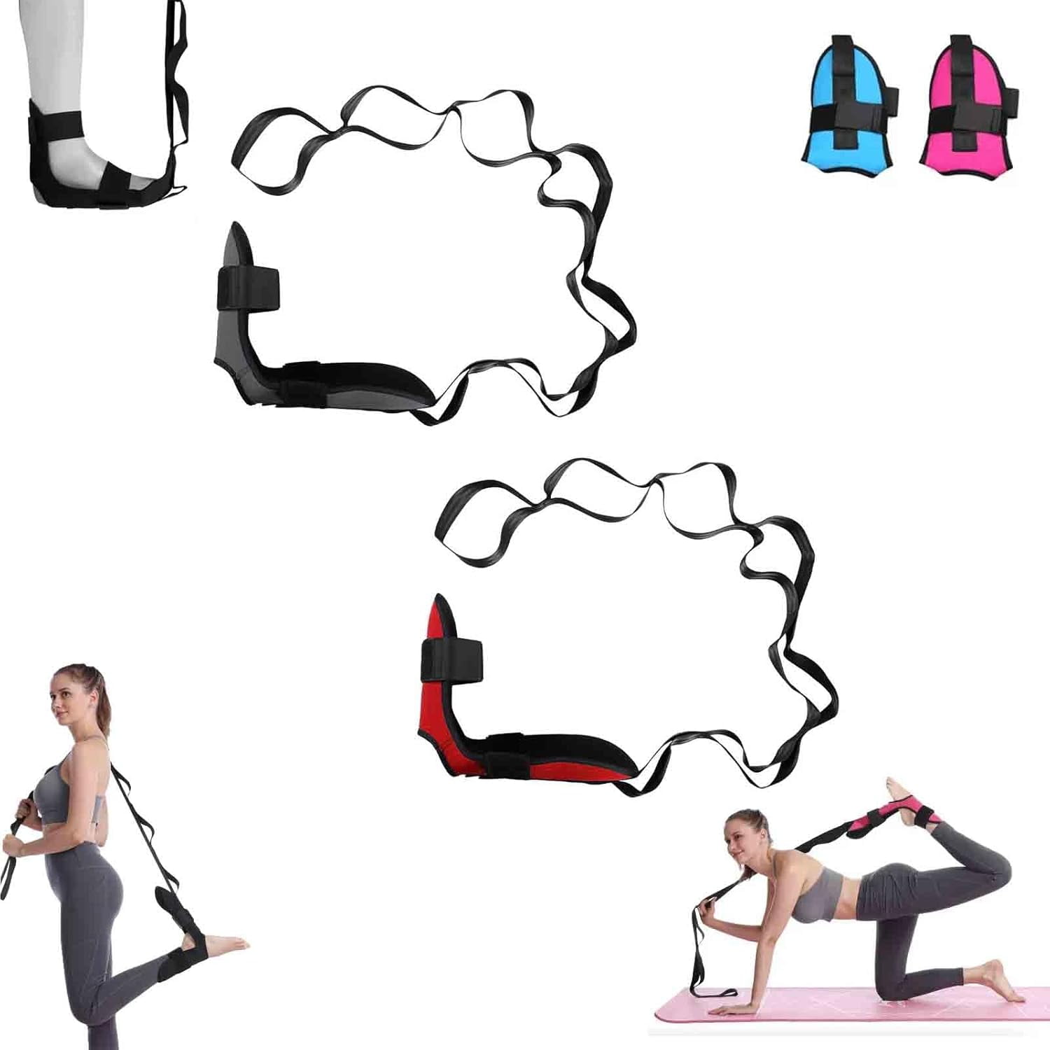 Izzila Stretching Strap With Loops and Detachable Foot, Calf Leg ...