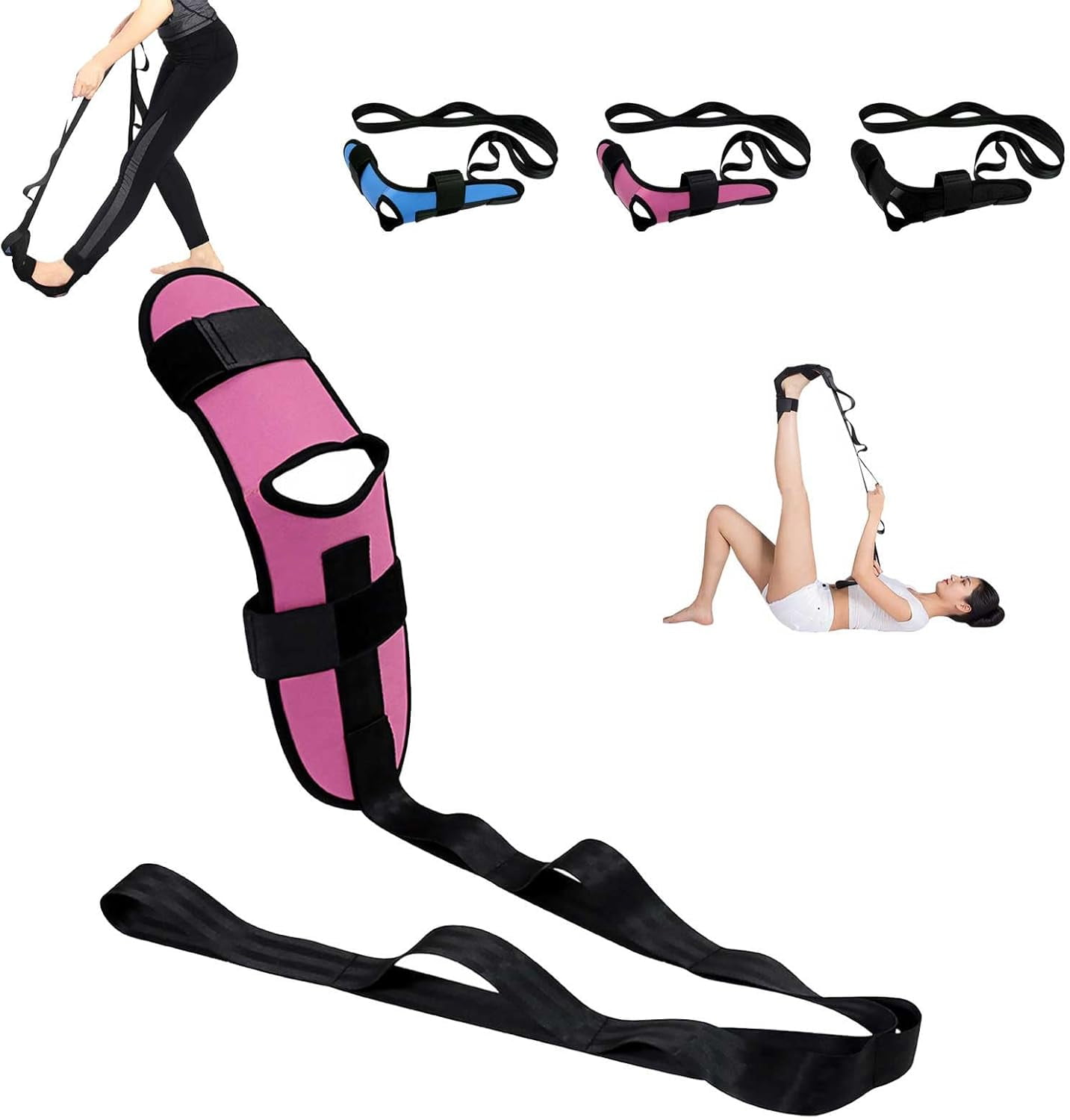 Izzila Stretching Strap with Loops and Detachable Foot, Foot and Calf Stretcher Stretching Strap ...
