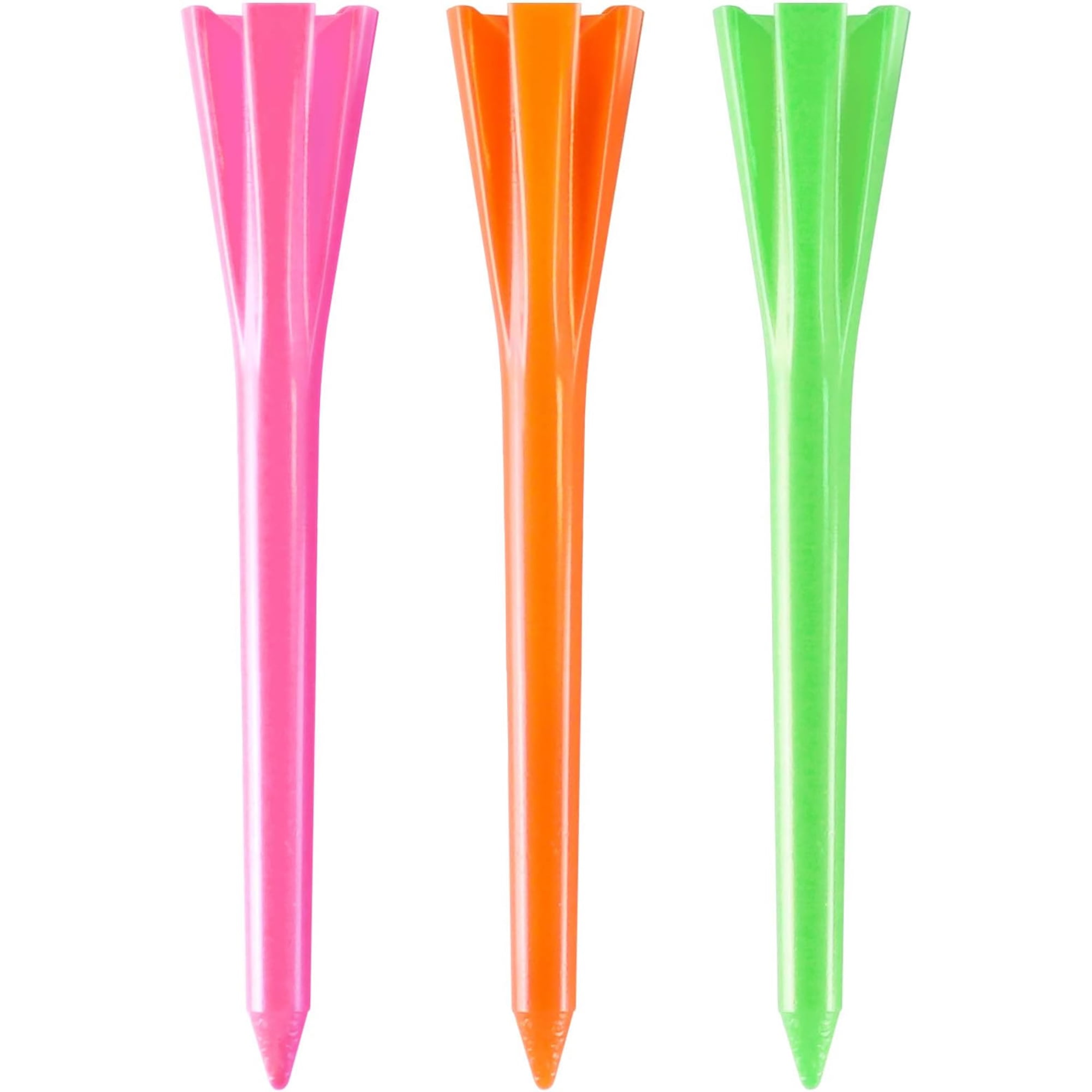 Izzo Golf Plastic Tees - Neon Mix - 1.5" - 100 CT - Walmart.com