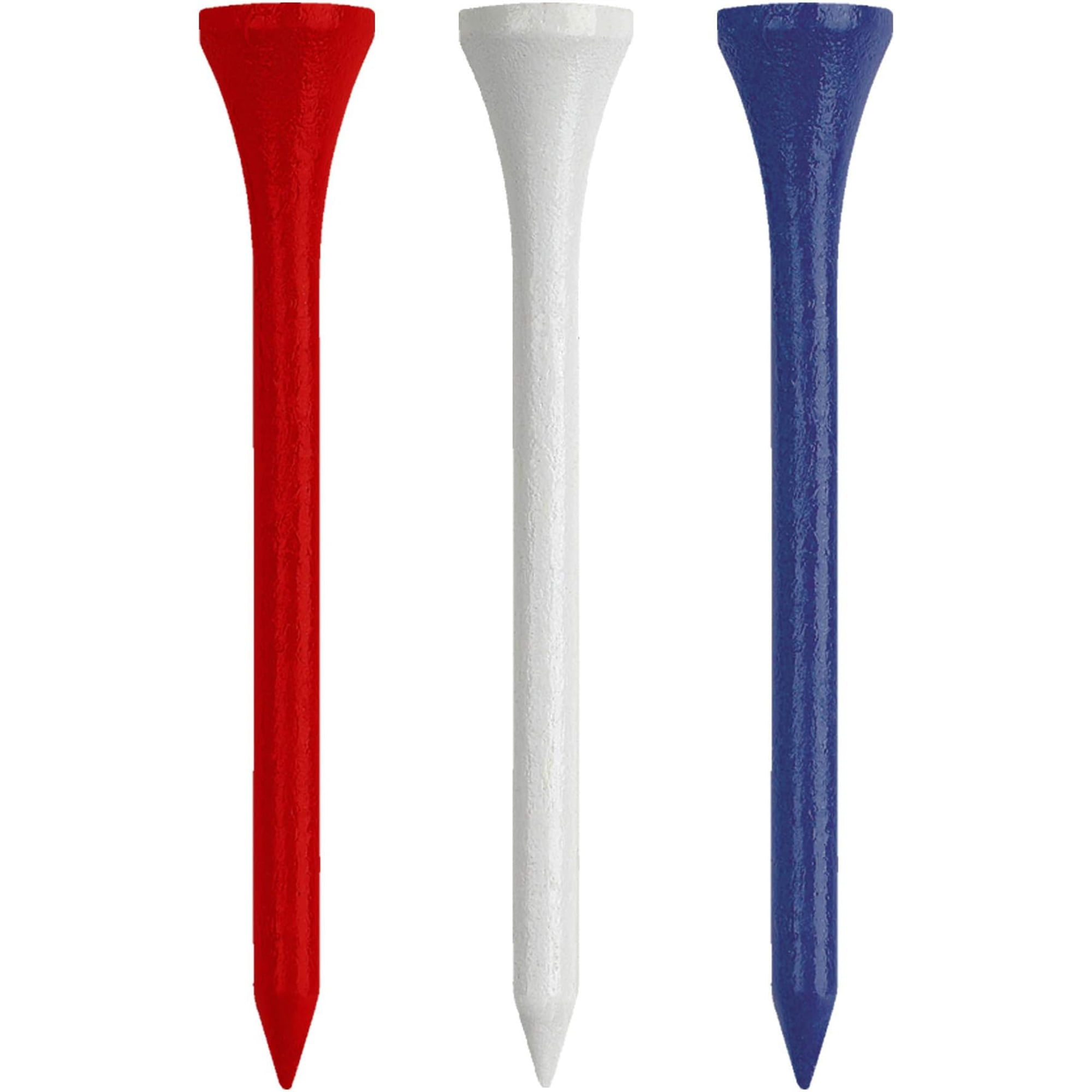 Izzo Golf Wood Tees - Red/White/Blue - 3.25" - 200 CT - Walmart ...