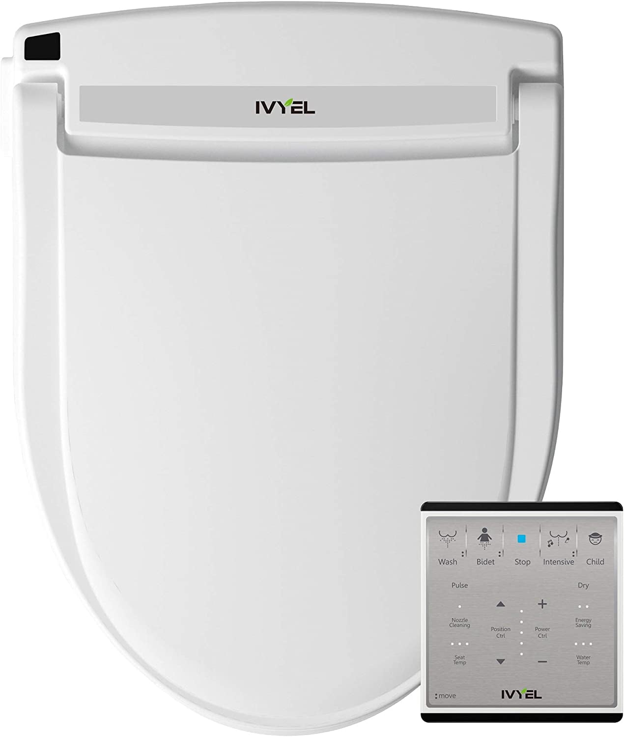 J-2R Smart Electric Bidet for Toilet Seat,For Elongated toilet,Warm ...