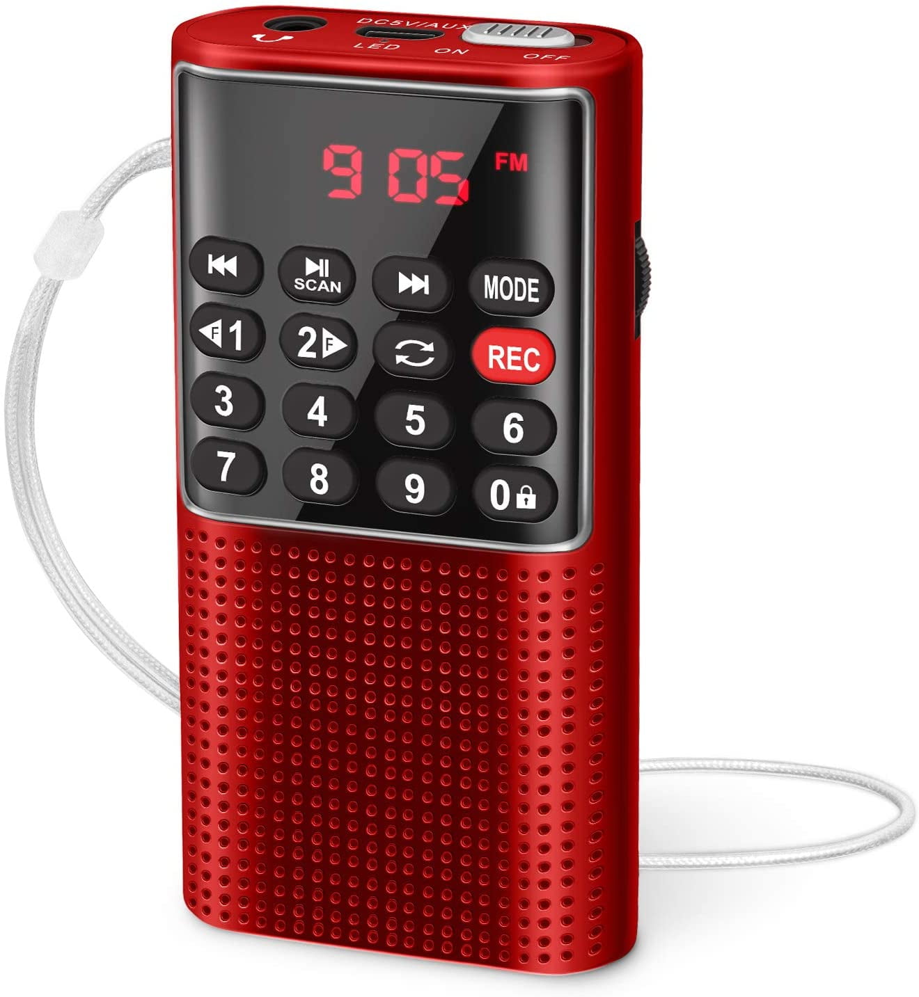 J-328 Mini Portable Pocket FM Radio MP3 Walkman Radio with Recorder ...